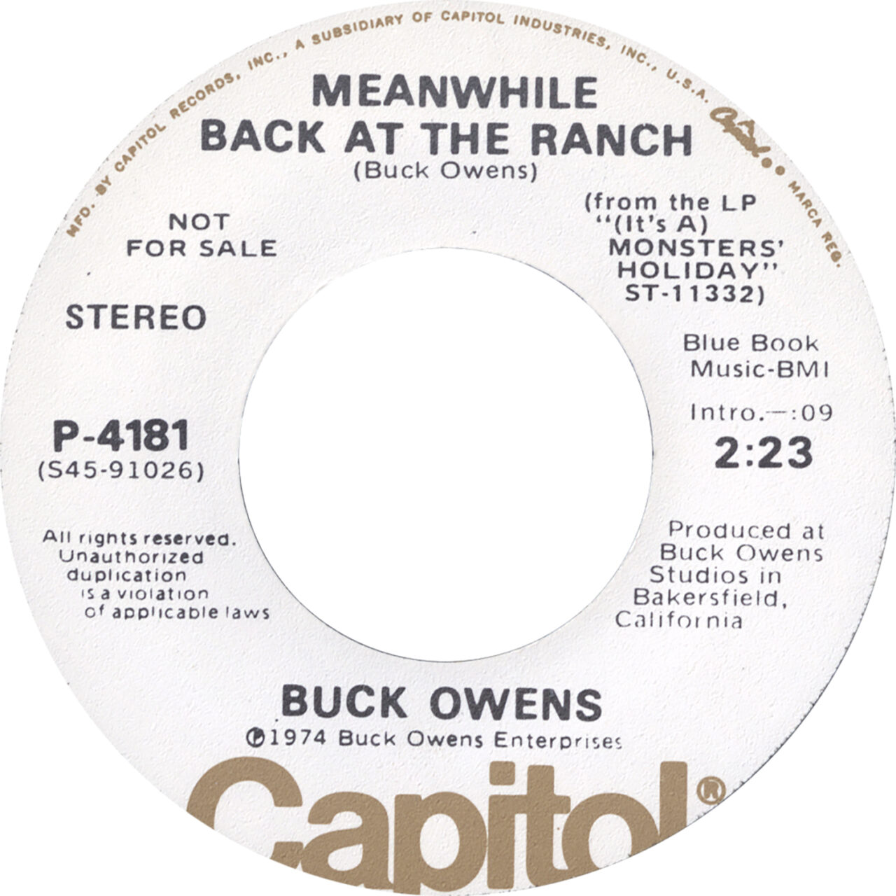 Buck Owens Country Singer S Prayer Vintage Vinyl Omnivore Recordings